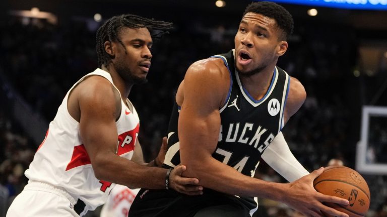 Antetokounmpo scores 23 to lead Bucks past Raptors in first NBA Cup ...