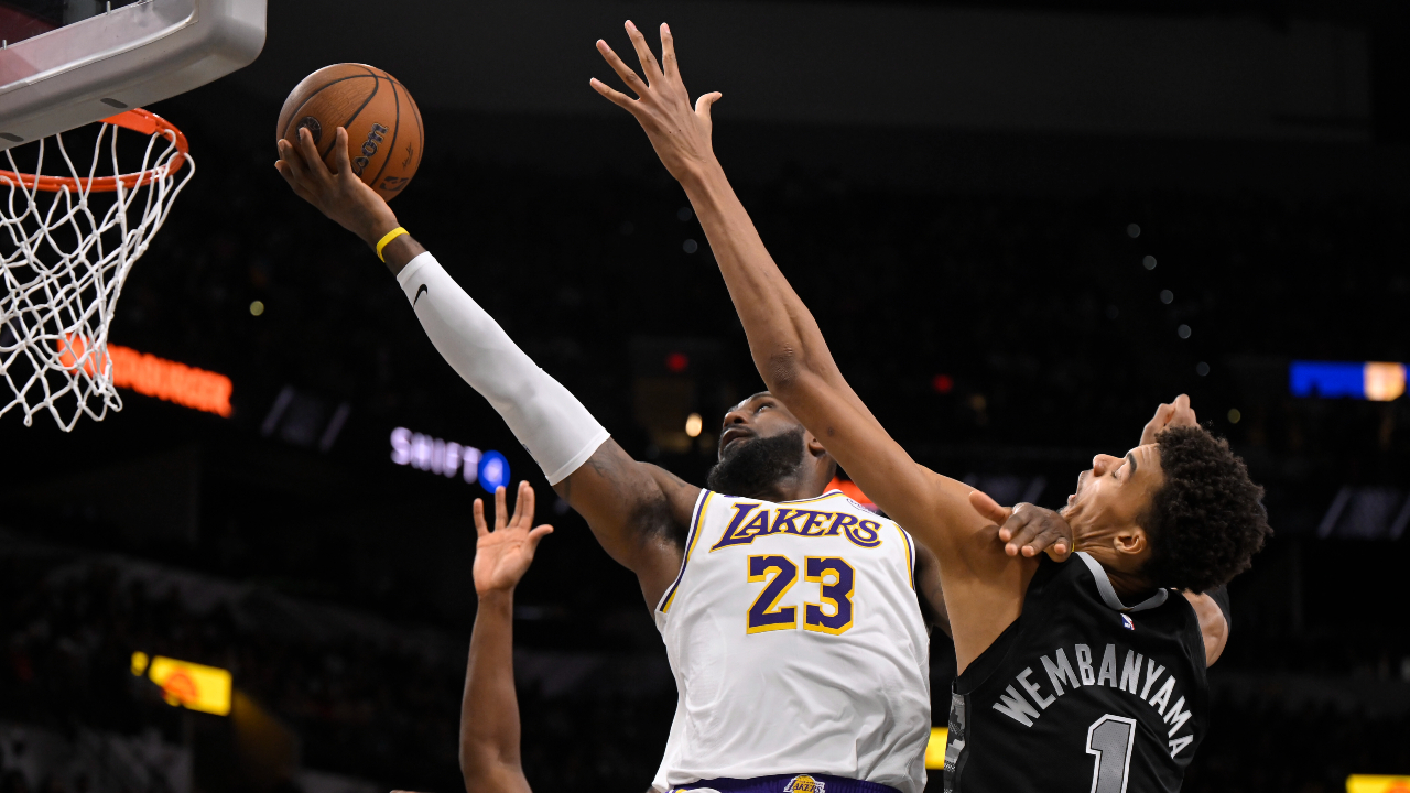 LeBron James has fourth straight triple-double as Lakers beat Spurs to ...