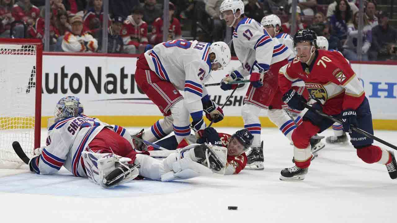Boqvist scores twice as Panthers beat Rangers after back-to-back ...