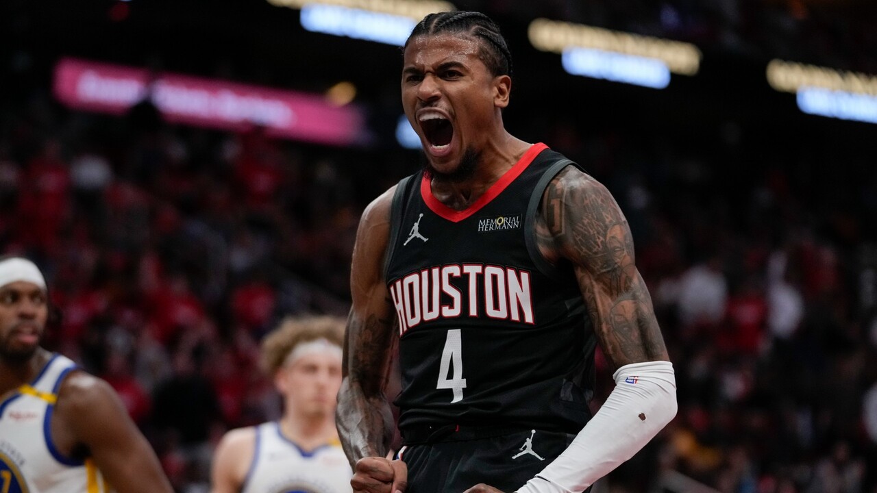Green hits late free throws, Rockets beat Warriors to reach NBA Cup ...