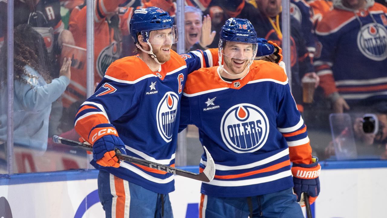 McDavid leads Oilers over Blues in Broberg, Holloway's return to ...