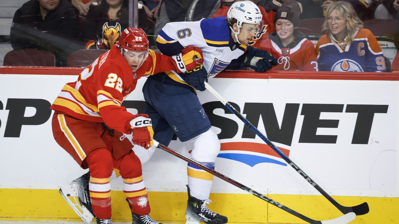 Blues score controversial overtime winner to beat Flames - Sportsnet.ca