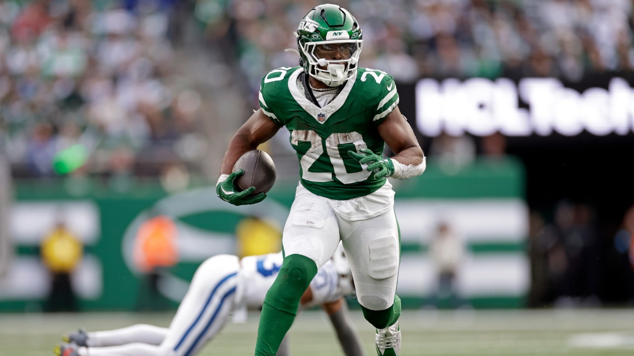 Jets running back Breece Hall 'looks promising' to play against Jaguars ...