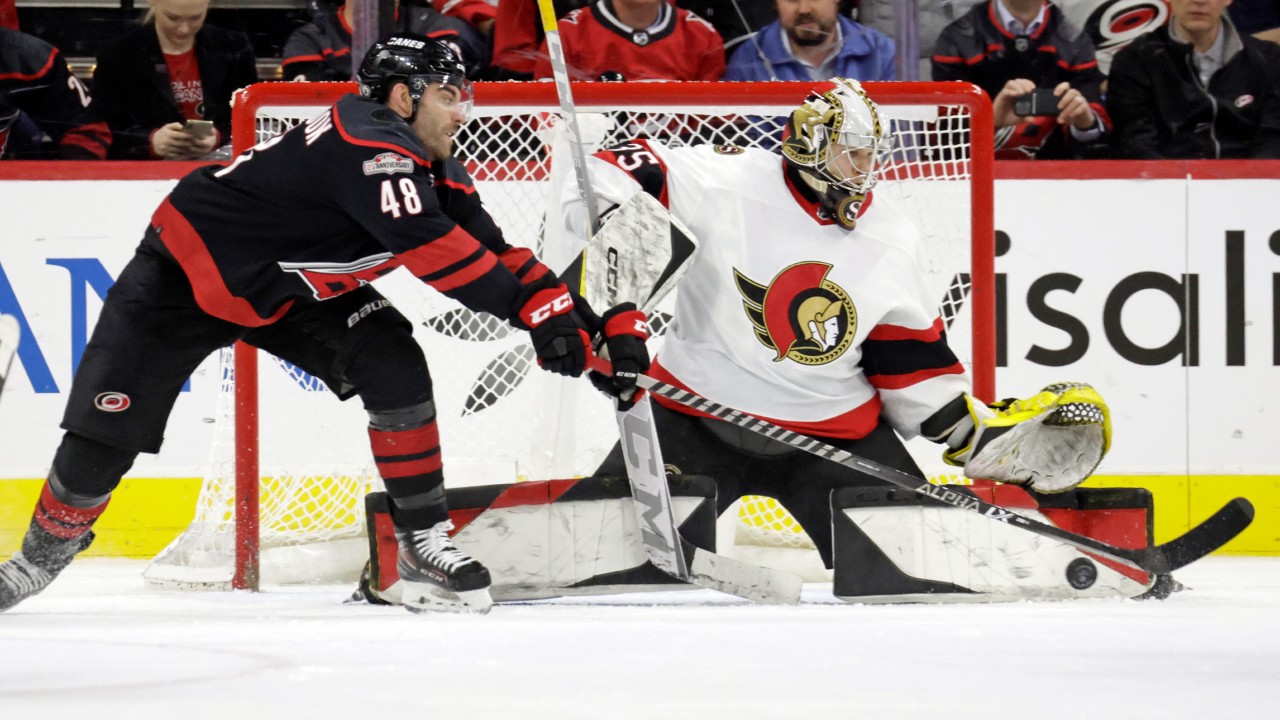 Senators recall goaltender Leevi Merilainen from AHL Belleville ...