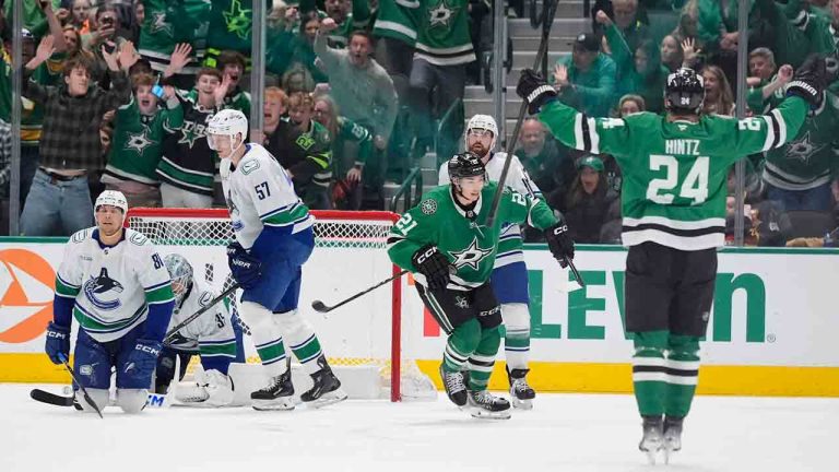 Robertson, Hintz each score twice as Stars down Canucks after Miller ...