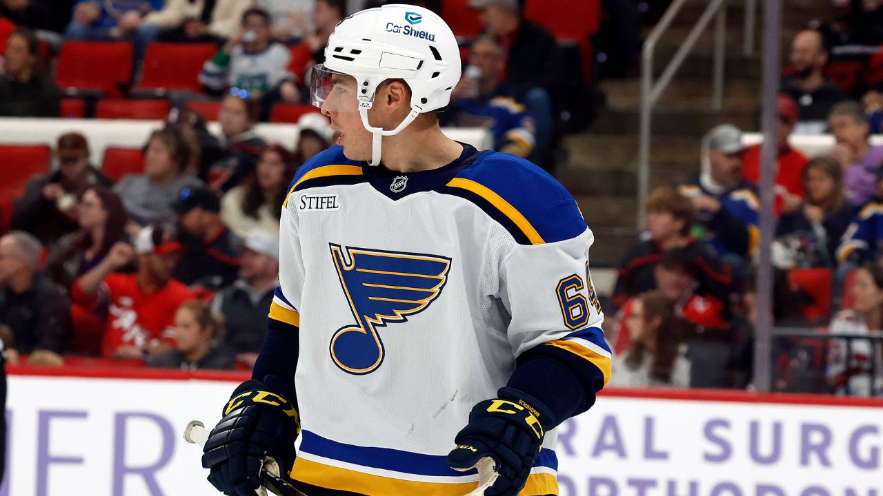 Blues sign D Corey Schueneman to one-year, two-way contract extension ...