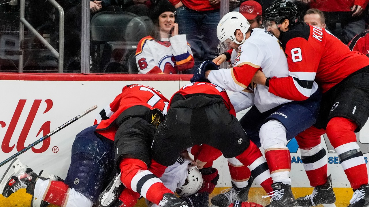 Panthers' Matthew Tkachuk, Devils' Nico Hischier reignite rivalry ...