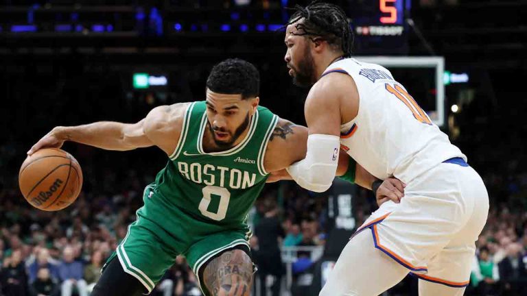 Jayson Tatum scores 25 points as Celtics cruise to win over Knicks ...