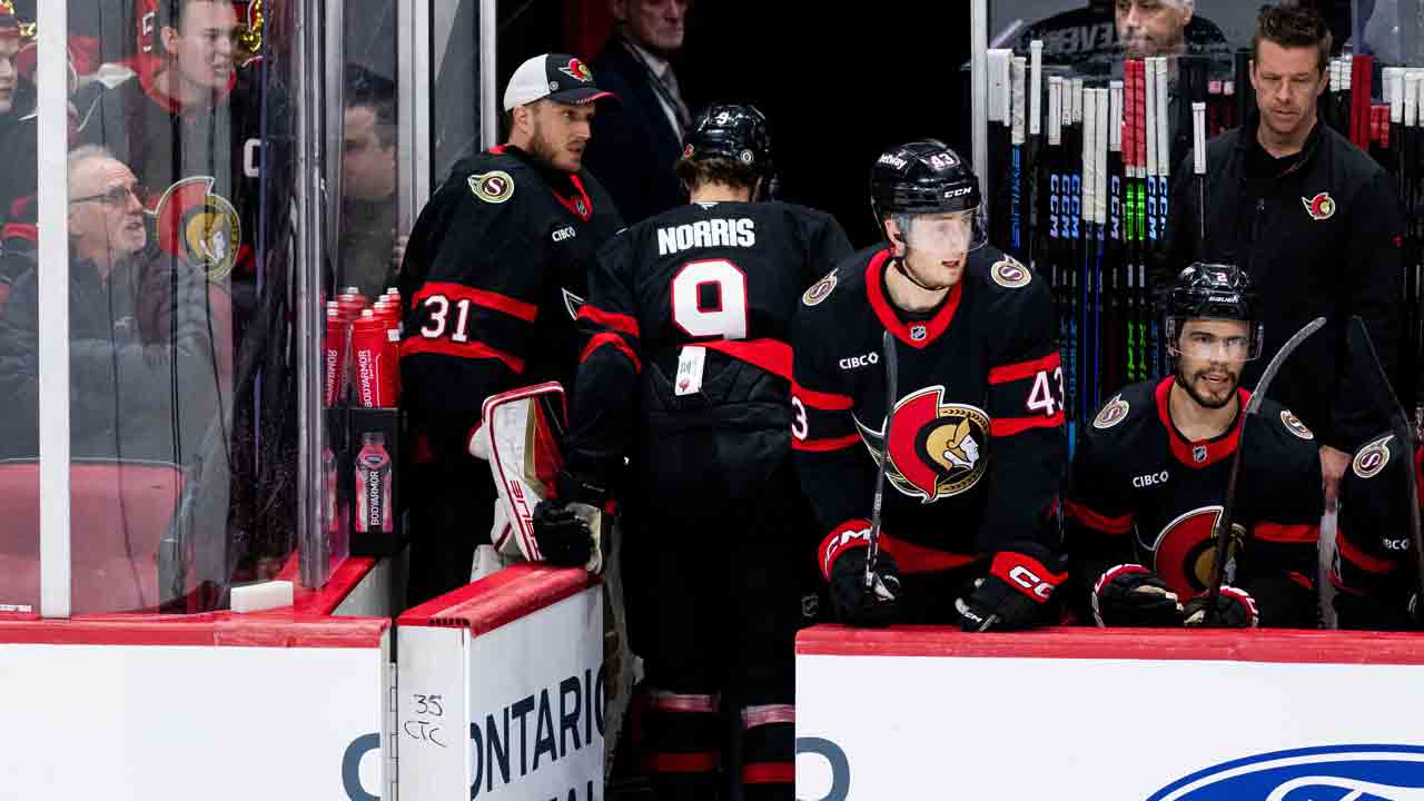 Senators' Norris exits early vs. Wild, Cousins out for 'months ...