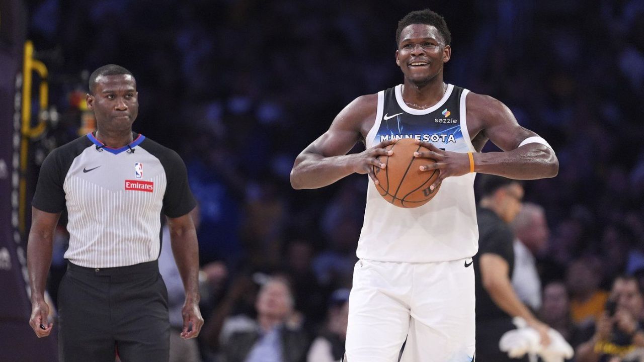 NBA fines Anthony Edwards $35K for lingering after ejection, tossing ...