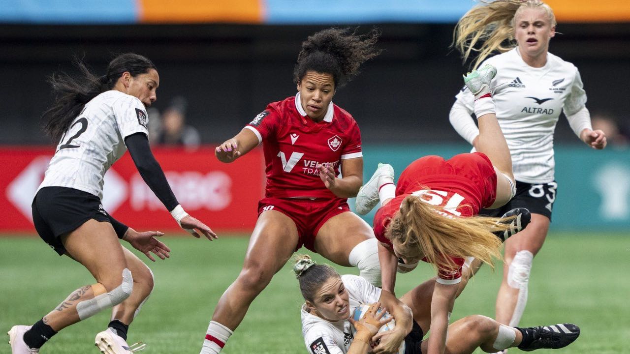 Canadian rugby sevens women down Fiji to advance to semifinals in Hong ...