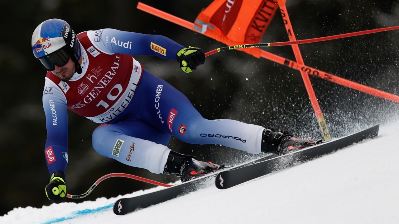 Italian ski star Dominik Paris shines in tight World Cup super-G for ...