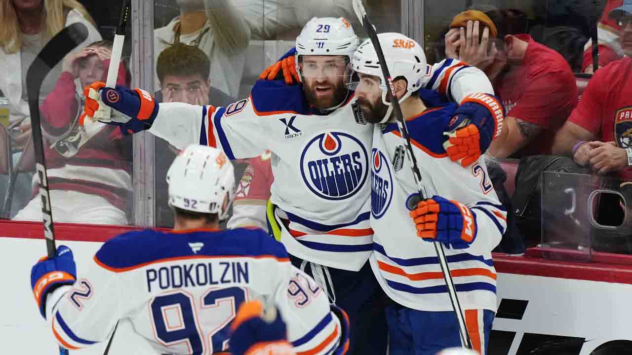 Watch: Players, coaches speak after Oilers rally for Game 4 win ...