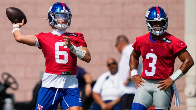 Giants name Russell Wilson starting QB after drafting Jaxson Dart in first round - Sportsnet.ca