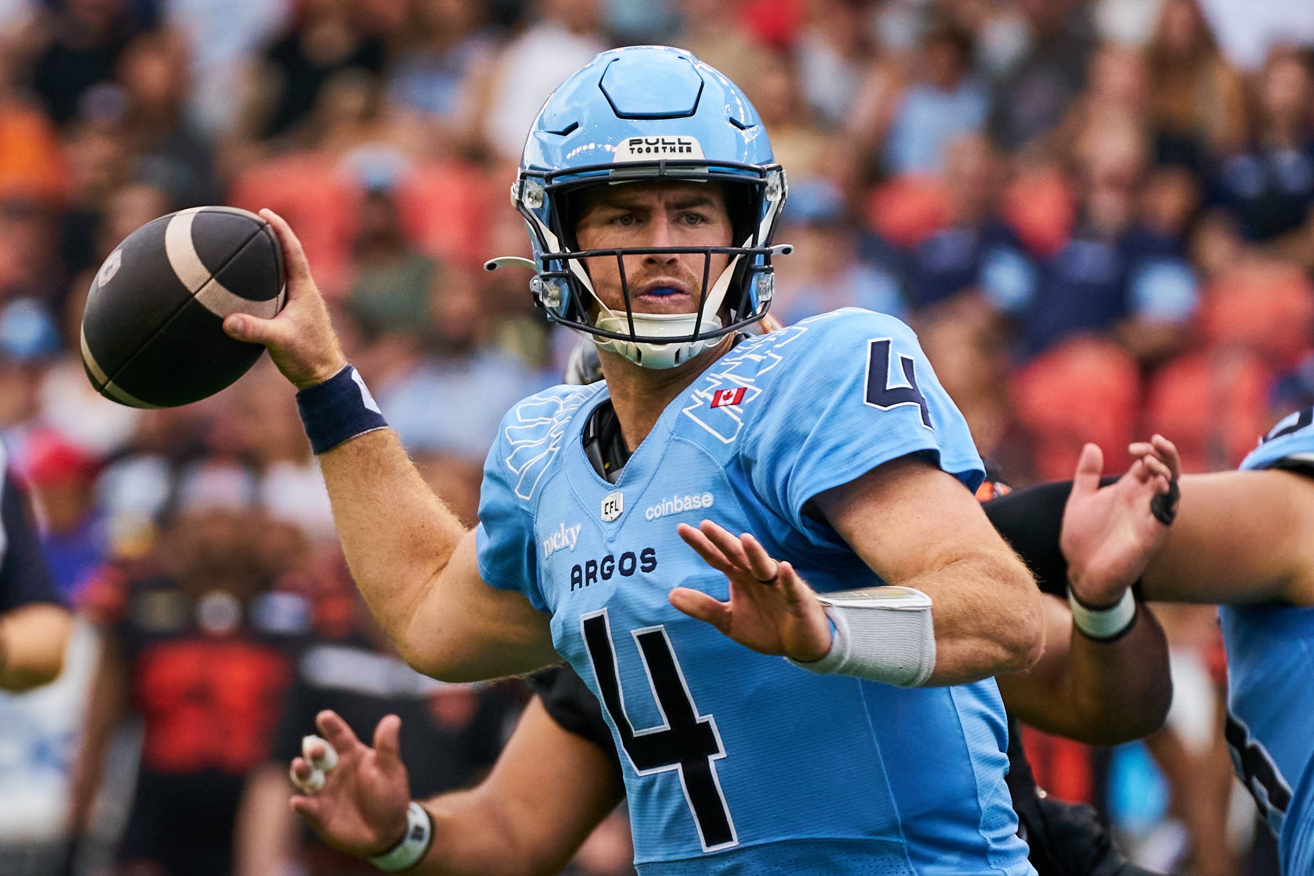 Nick Arbuckle throws three TD passes, scores another to lead Argos past ...