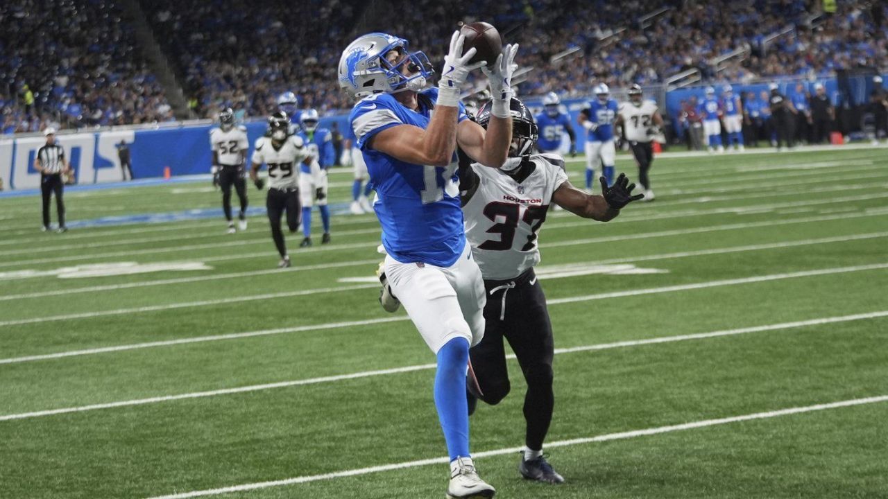 Lions rookie WR Isaac TeSlaa solidifies roster chances despite loss to ...
