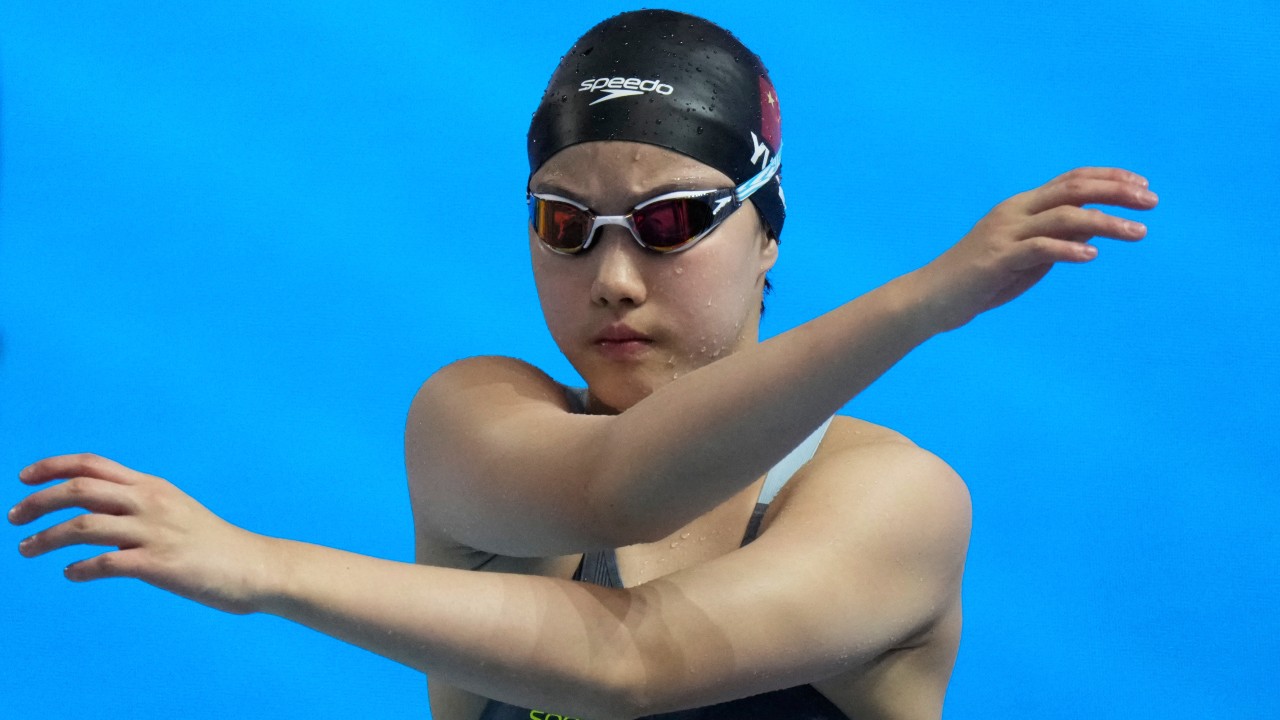 Chinese 12-year-old Yu Zidi wins bronze relay medal at swim world ...