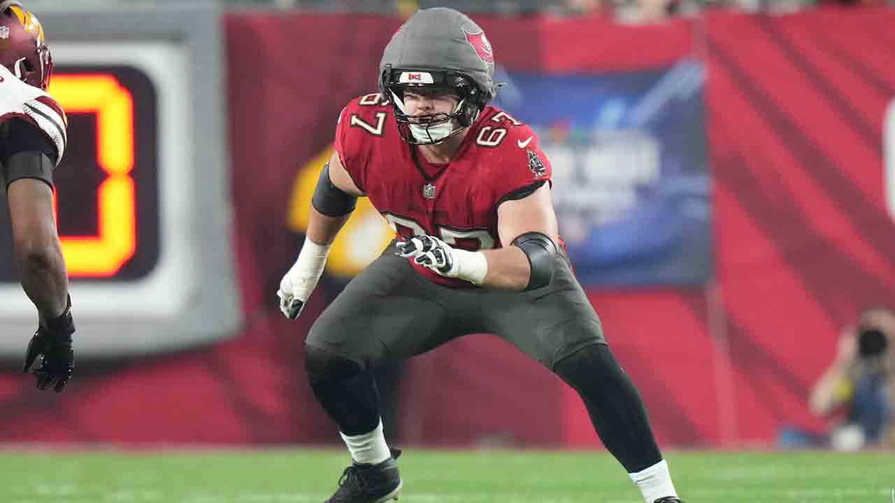 Report: Buccaneers extend OT Luke Goedeke on four-year, $90M deal ...