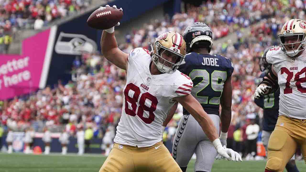 Jake Tonges' TD catch lifts 49ers to late win over Seahawks - Sportsnet.ca