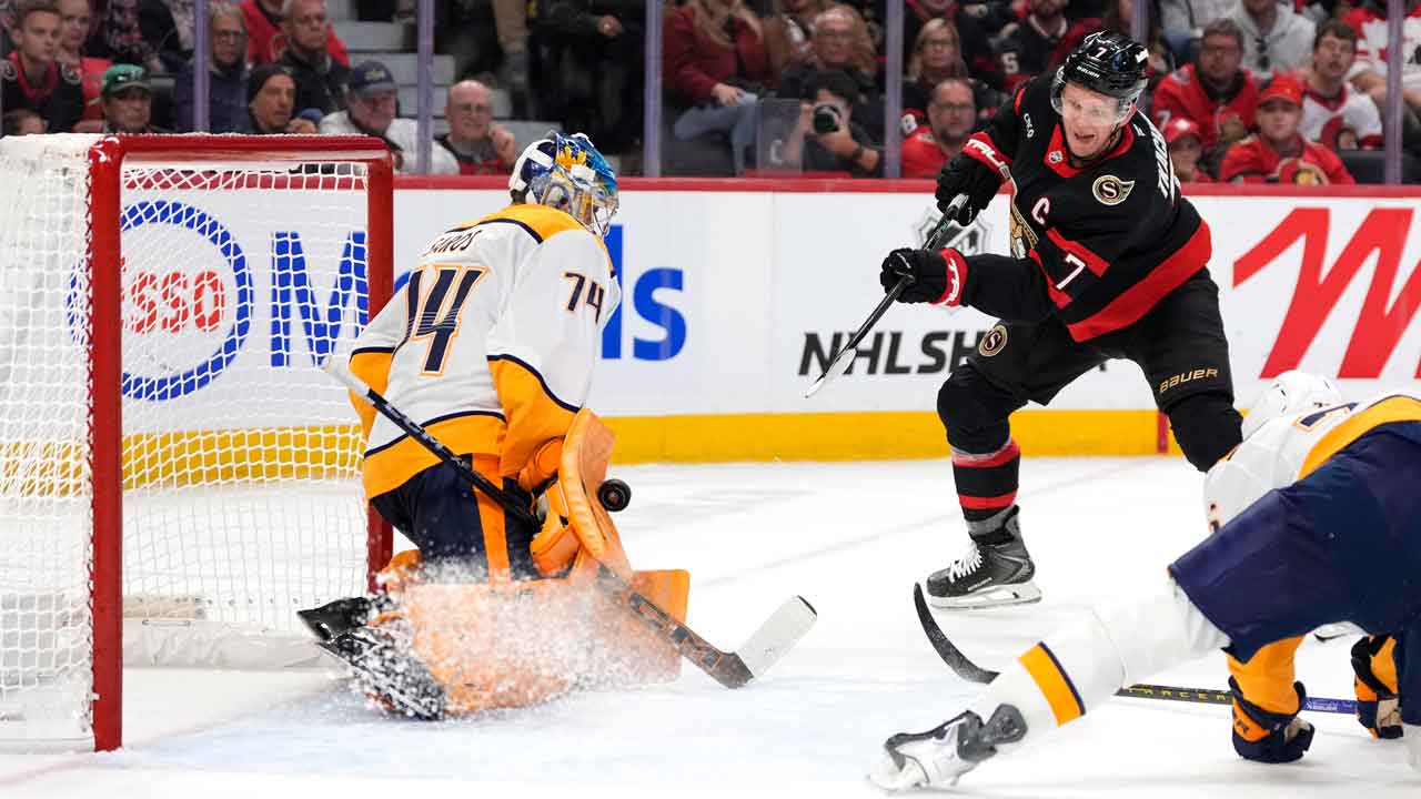 Senators' Brady Tkachuk being evaluated for injury suffered vs ...