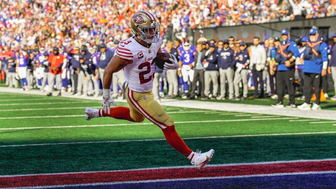 Christian McCaffrey, 49ers run all over Giants in win - Sportsnet.ca
