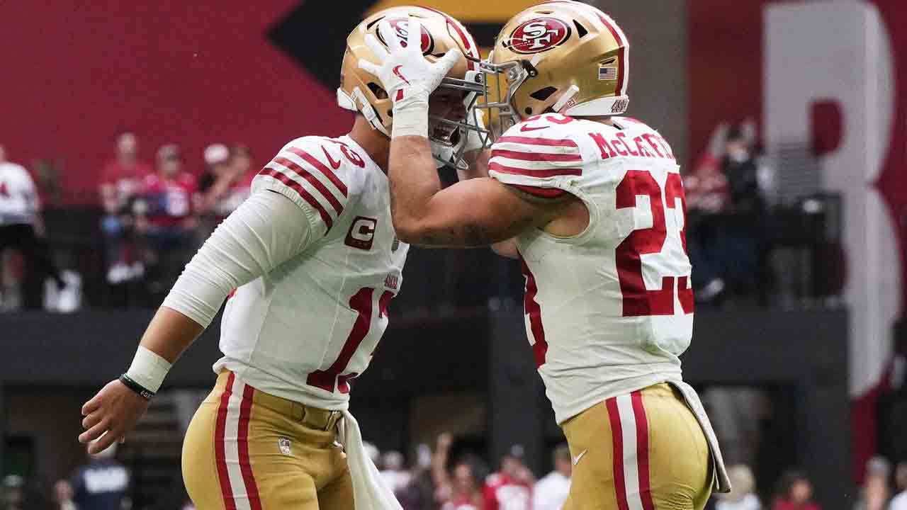 Purdy throws three TDs in return, leads 49ers to win over sloppy ...