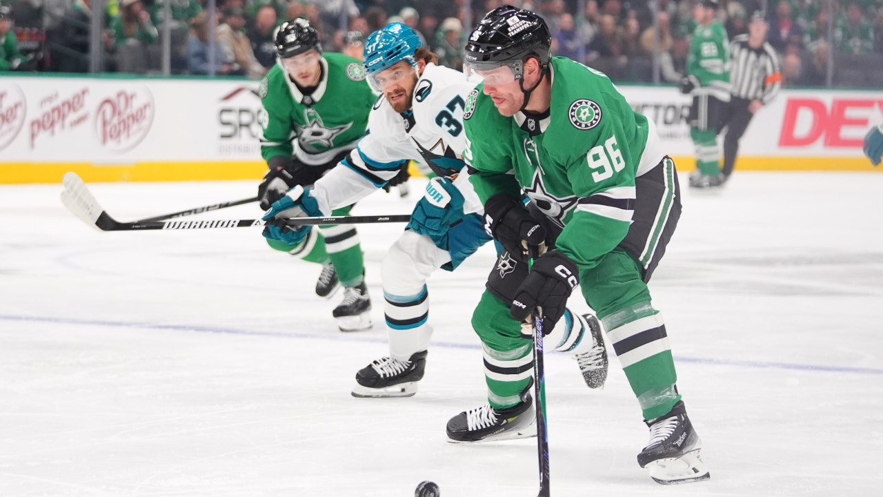 Rantanen helps Stars extend point streak to nine with win over Sharks ...