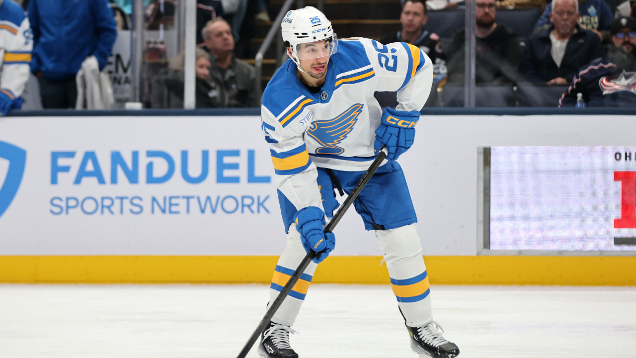 Blues place forward Jordan Kyrou on IR with lower-body injury ...