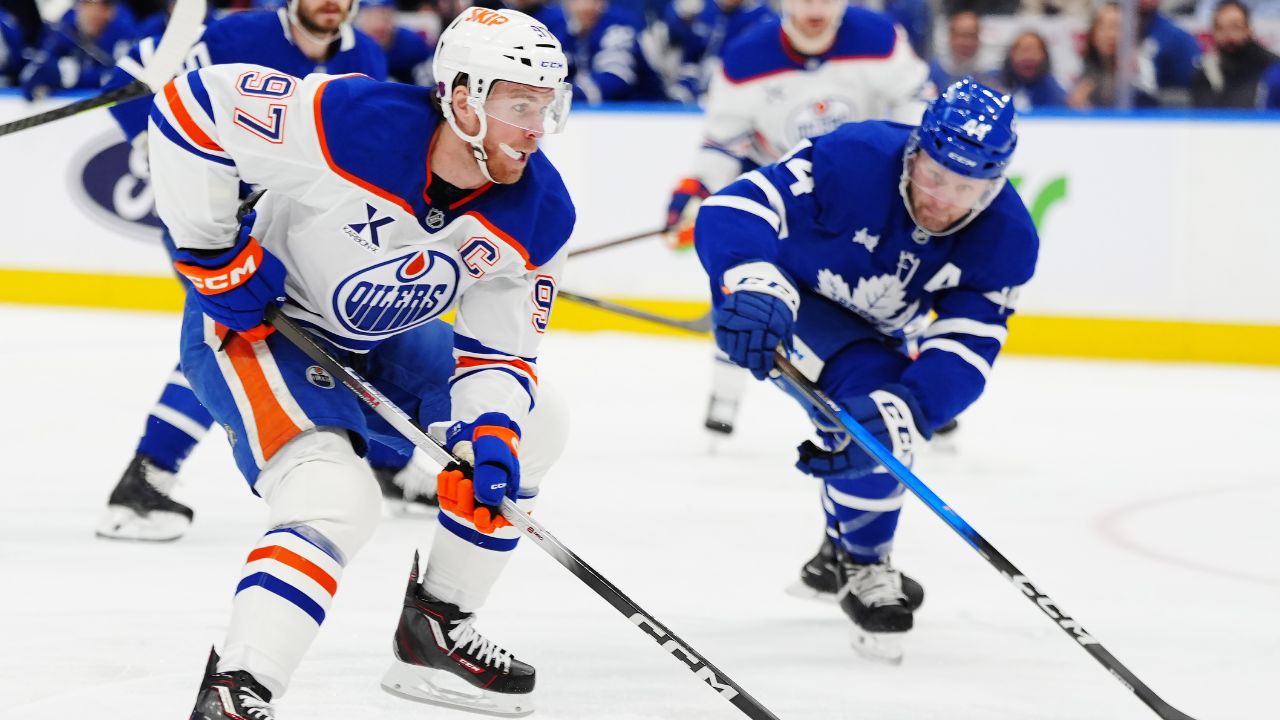 McDavid powers Oilers over Maple Leafs in Jarry's Edmonton debut ...