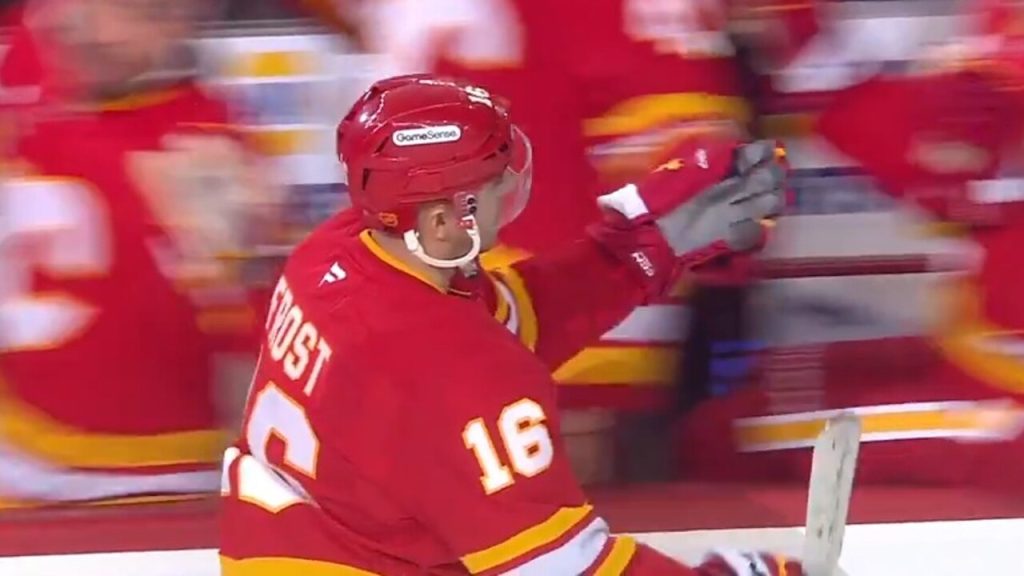 Frost opens scoring for Flames with rebound goal on the power play