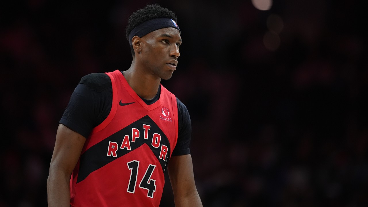 Raptors' Ja'Kobe Walter exits vs. 76ers with hip injury - Sportsnet.ca