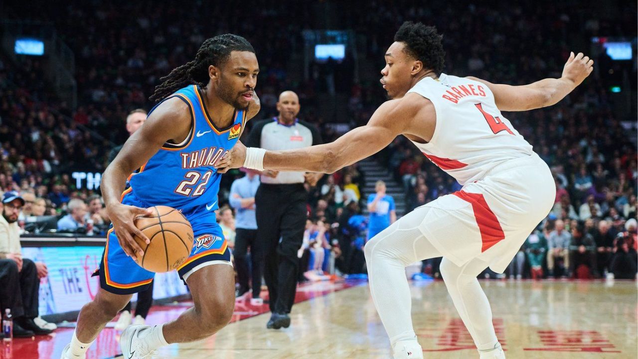 Raptors rally falls short as Wallace leads Thunder to win without ...