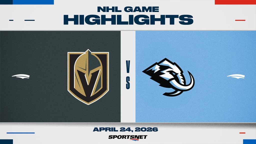 NHL Game 3 Highlights: Mammoth 4, Golden Knights 2