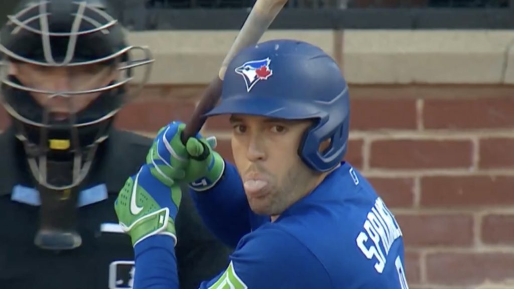 Blue Jays’ Springer has fun at the plate with former teammate Bassitt