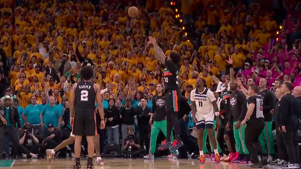 Spurs’ Champagnie just misses game-winning buzzer beater after wild ...